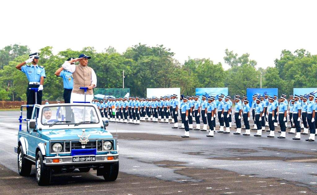 Rajnath Singh Reviews Combined Graduation Parade