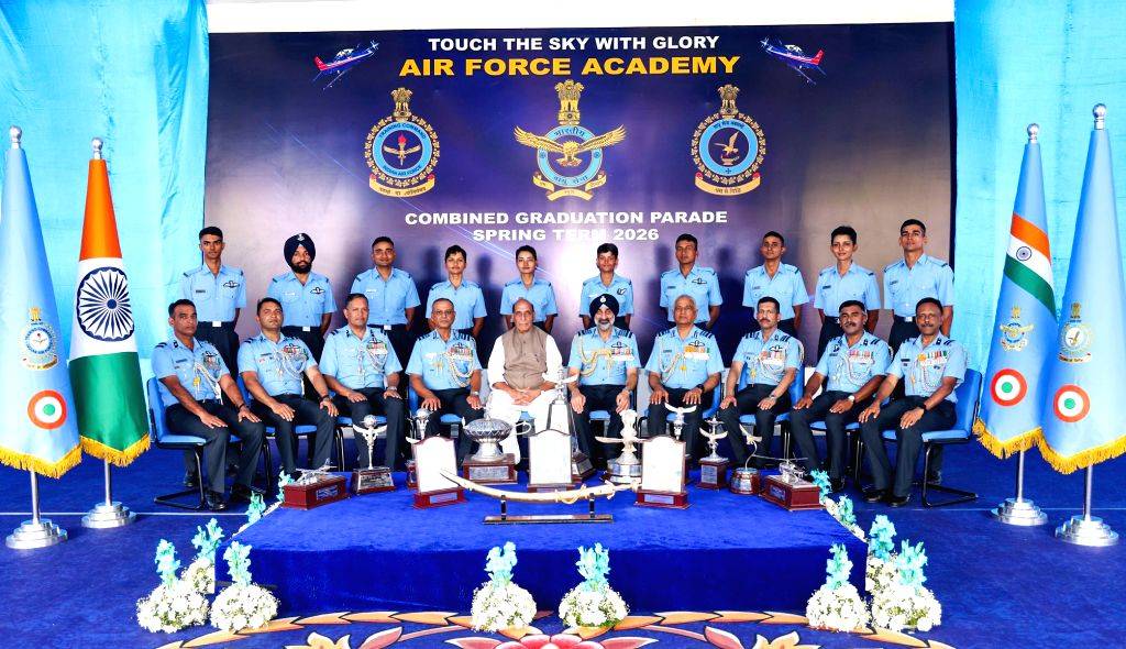 Rajnath Singh Reviews Combined Graduation Parade