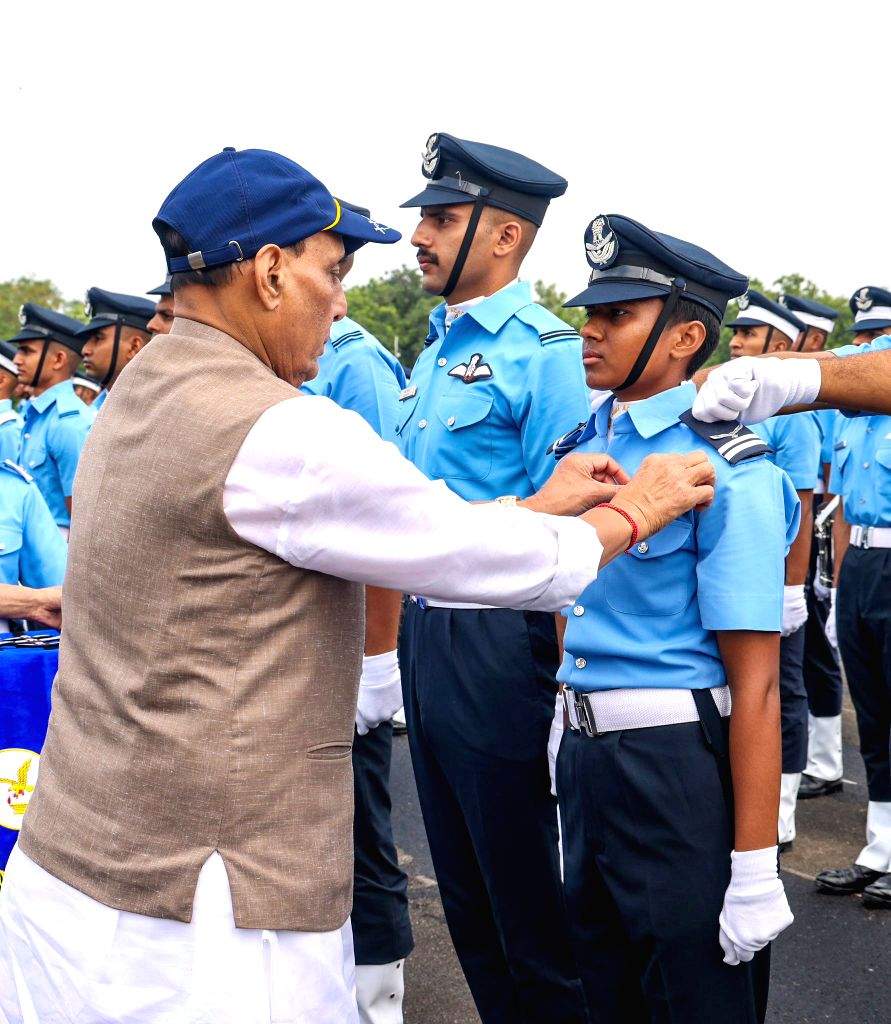 Rajnath Singh Reviews Combined Graduation Parade