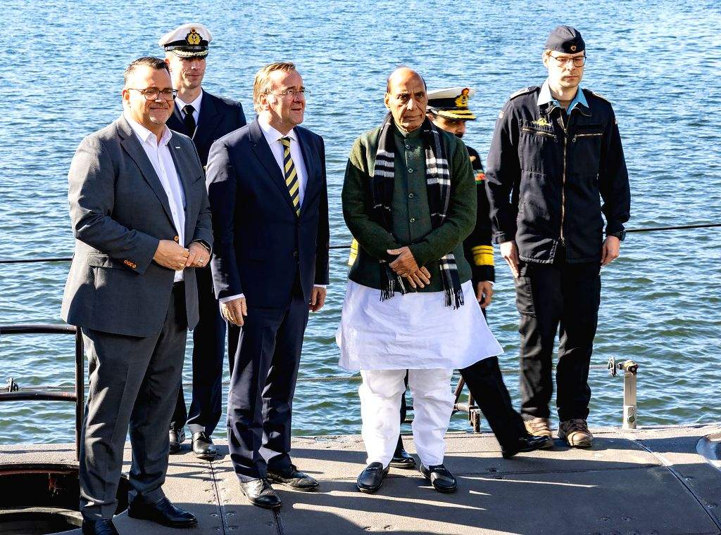 Rajnath Singh visits submarine facility in Germany