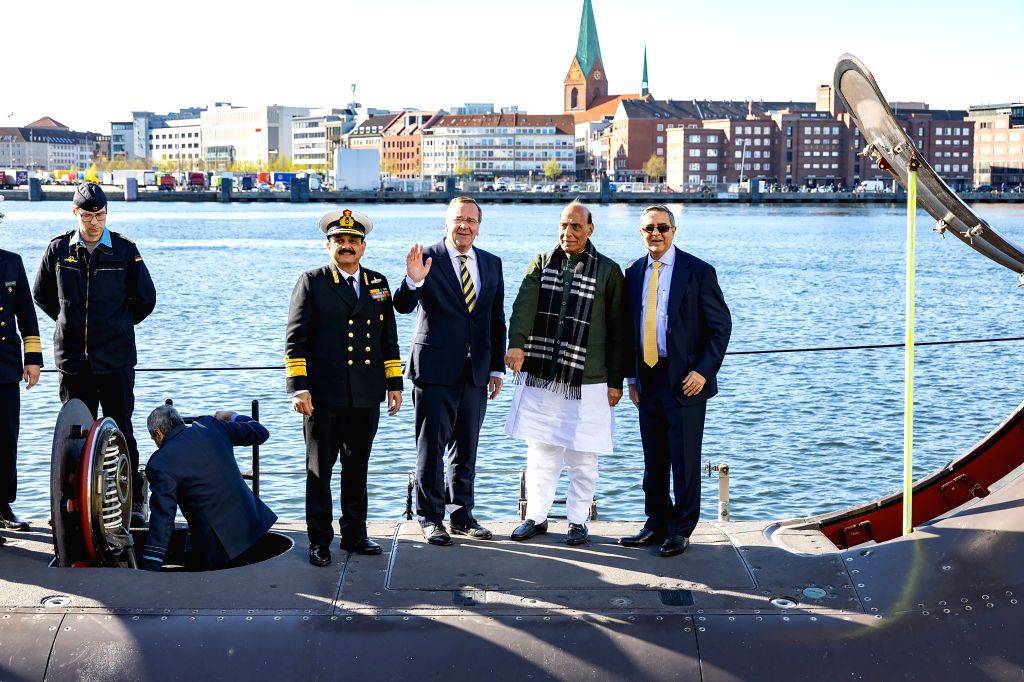 Rajnath Singh visits submarine facility in Germany