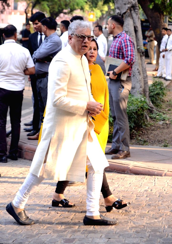 New Delhi : Rajya Sabha MP Derek O'Brien along with wife at Kapurthala