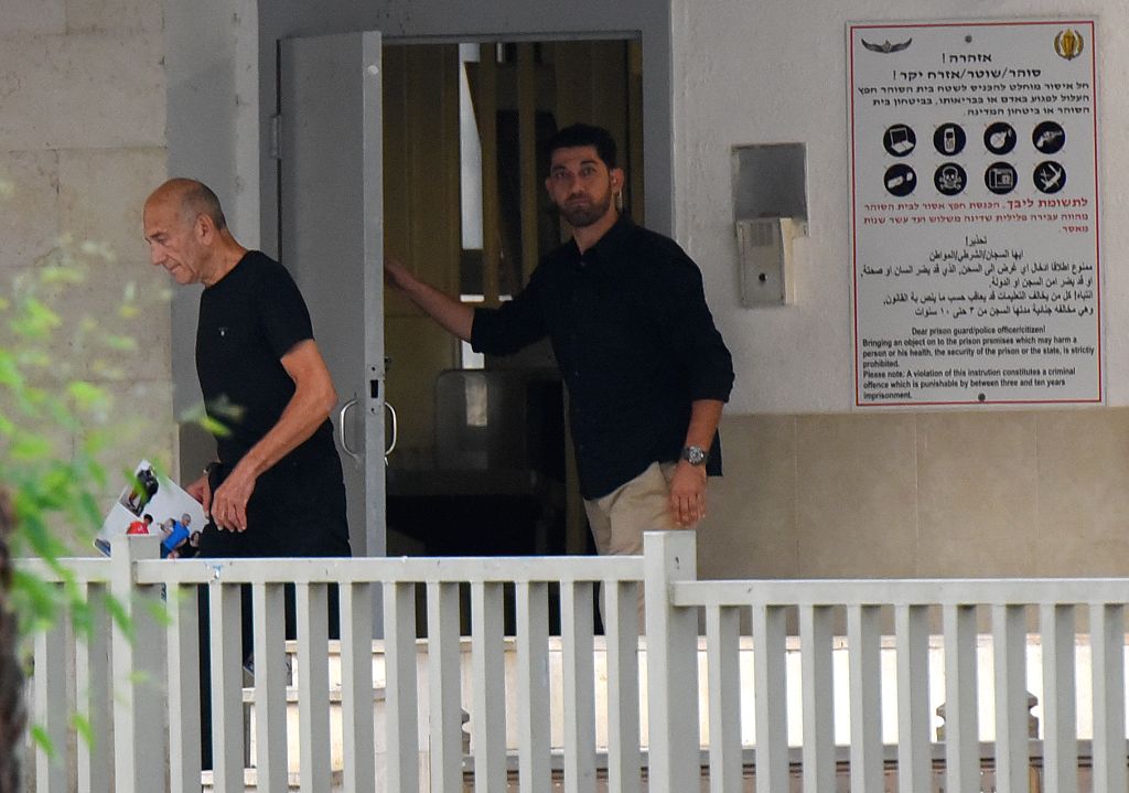 ISRAEL-RAMLE-FORMER PM-RELEASED-PRISON