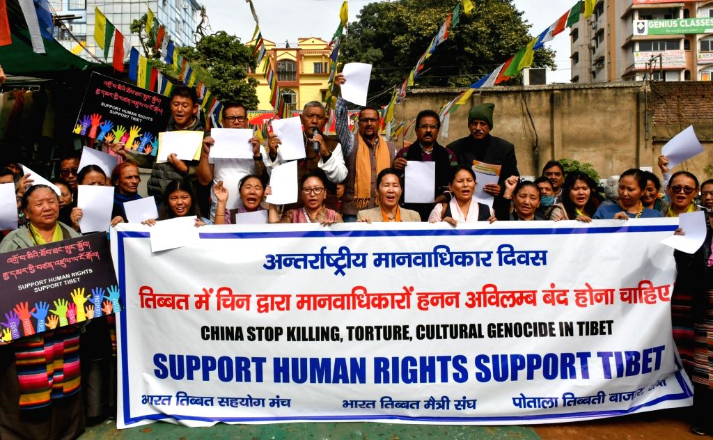 Ranchi : Tibetan exile stage a protest