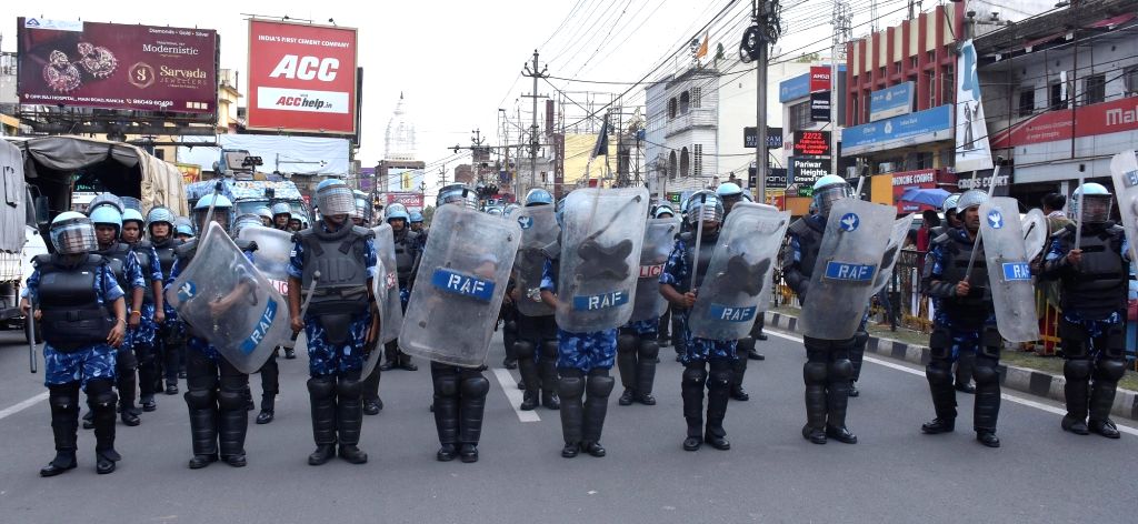 Rapid Action Force (RAF) Personnel perform mock drill