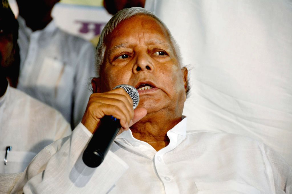 Rashtriya Janata Dal (RJD) chief Lalu Prasad during the celebrations of ...