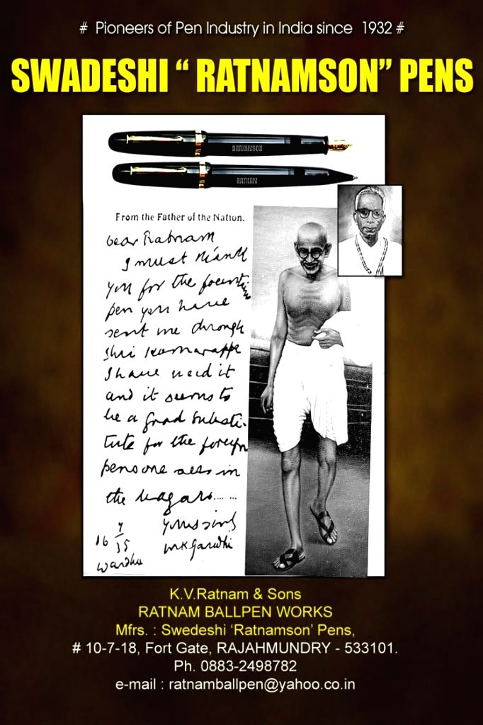 Free Photo: Ratnam - India's own fountain pen continues writing new stories