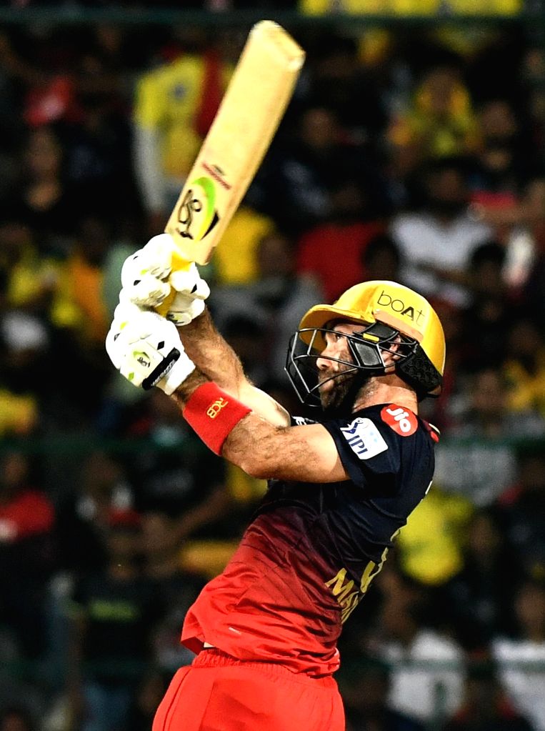 Bangalore : RCB batsman Glenn Maxwell plays a shot