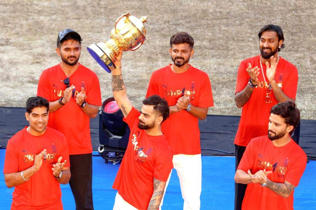 RCB Victory Celebrations at M. Chinnaswamy Stadium