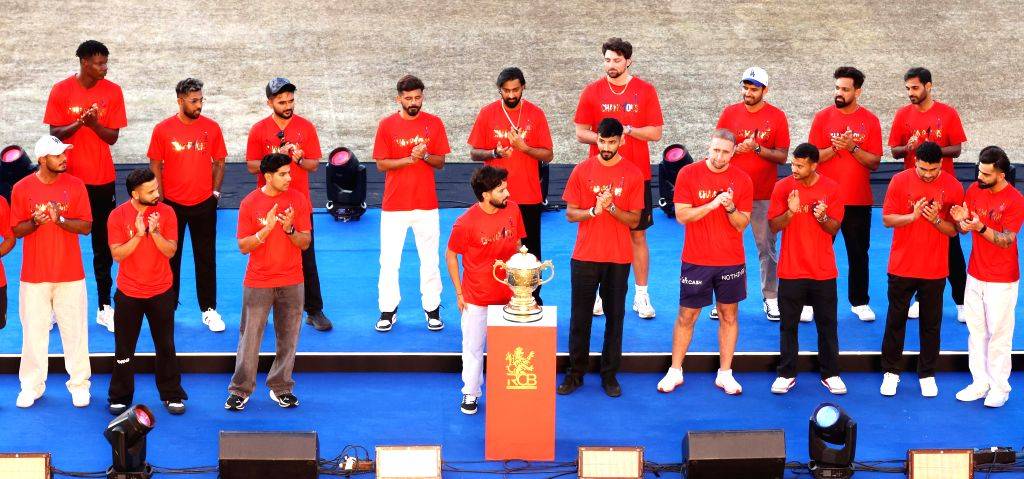 RCB Victory Celebrations at M. Chinnaswamy Stadium