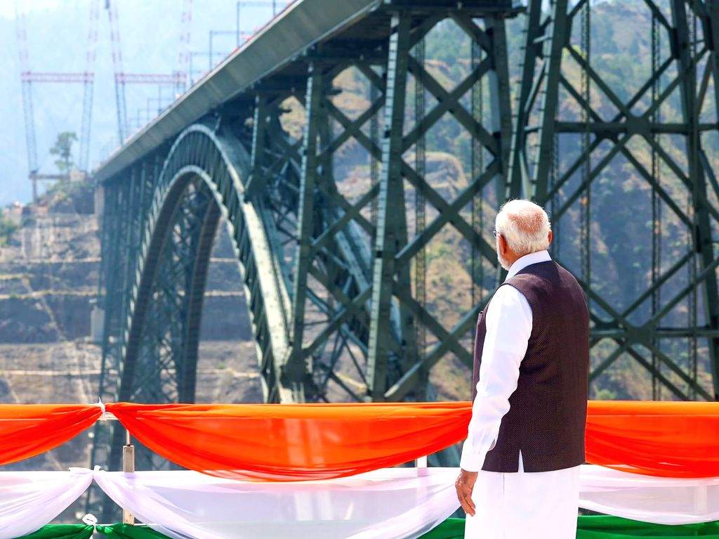 Reasi : PM Modi at Chenab Bridge