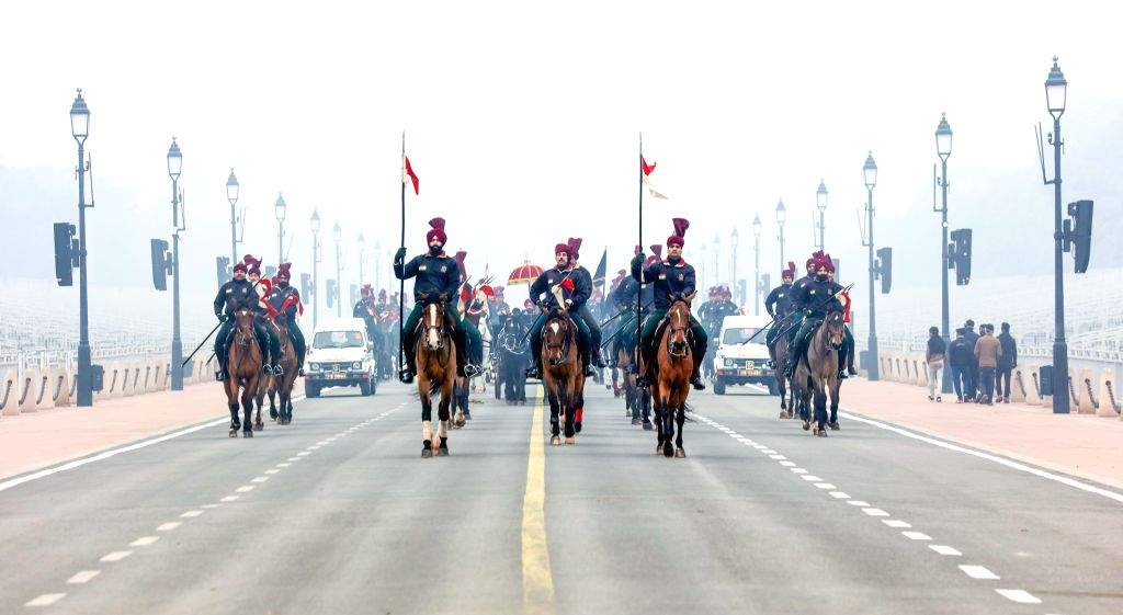 Rehearsal for the Republic Day Parade 2025