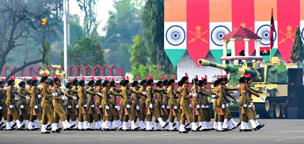 Rehearsals for the Army Day Parade 2025