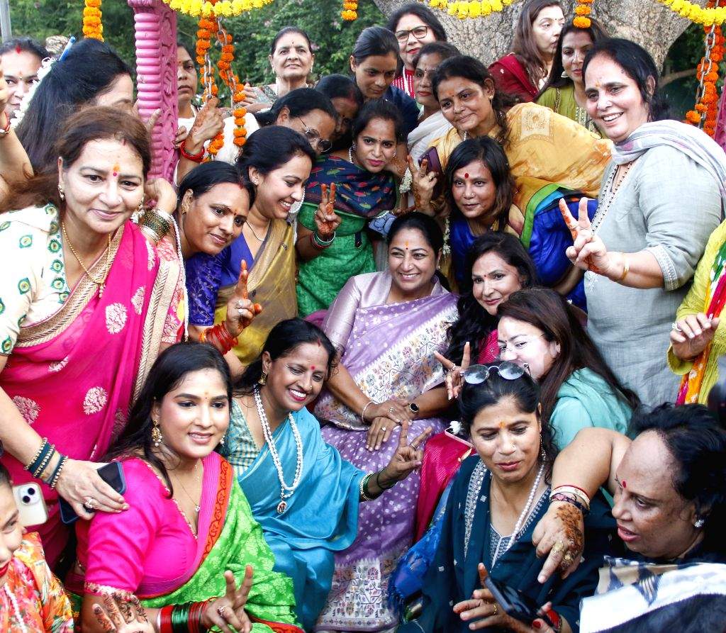 Rekha Gupta Attends Teej Celebrations