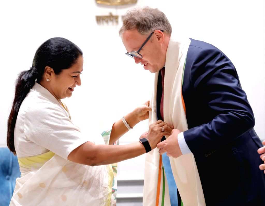 Rekha Gupta meets Mario Voigt