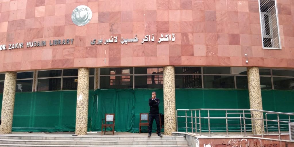 Renovation work at JMI's vandalised library underway