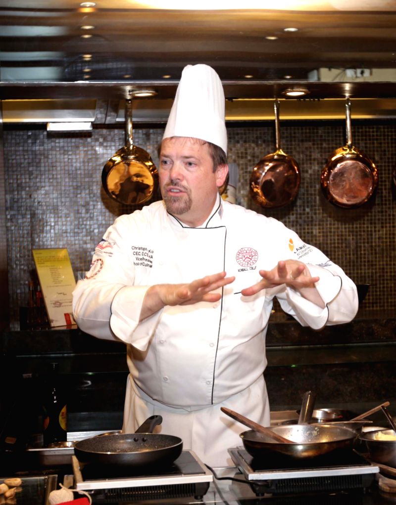 Chef Christopher Koetke during a programme