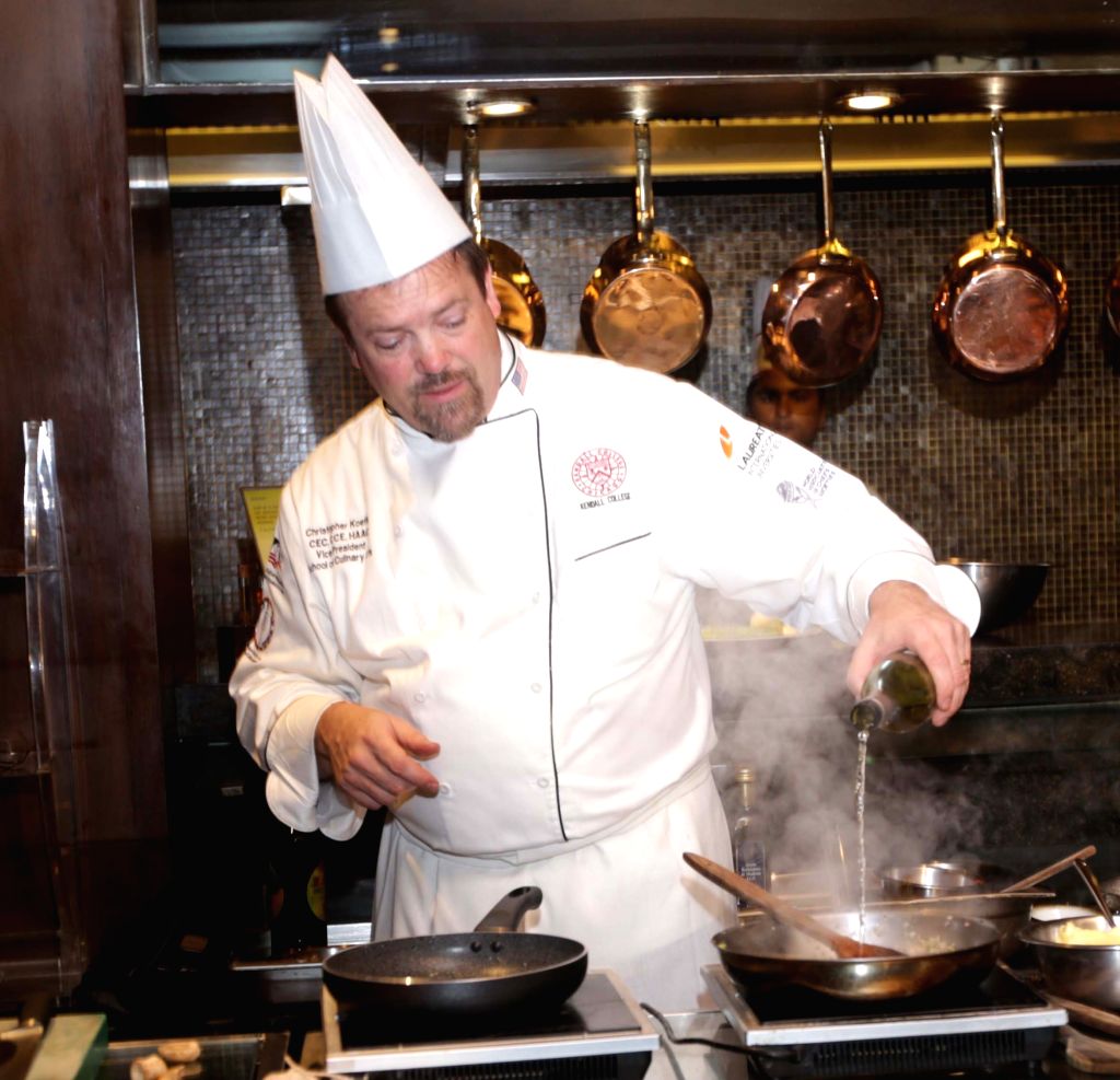 Chef Christopher Koetke during a programme