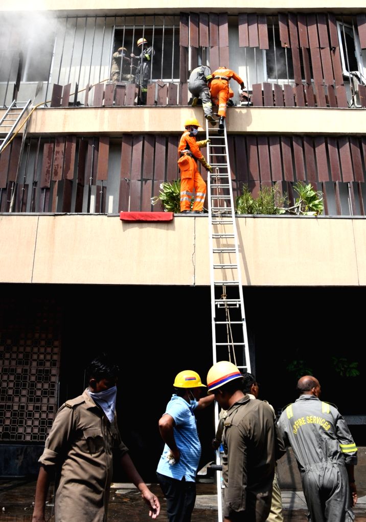 Rescue and relief operations underway after a fire broke out at Hotel ...