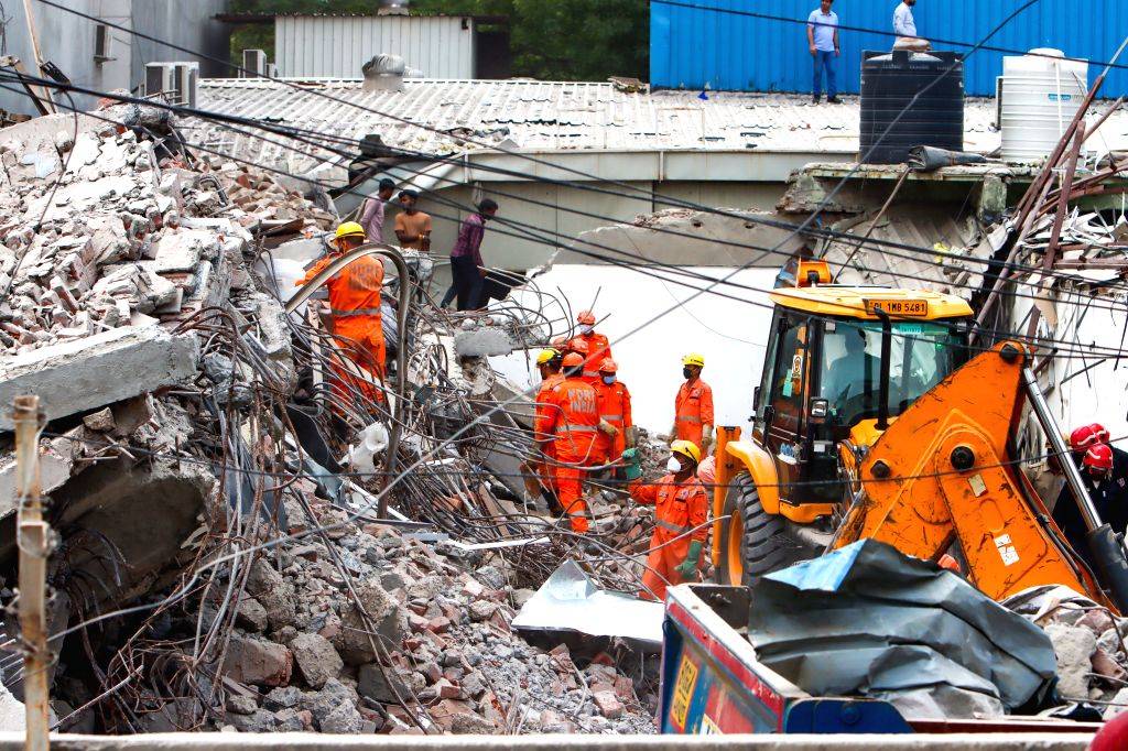 Rescue Operation Underway After Five-Storey Building Collapse in Mehrauli
