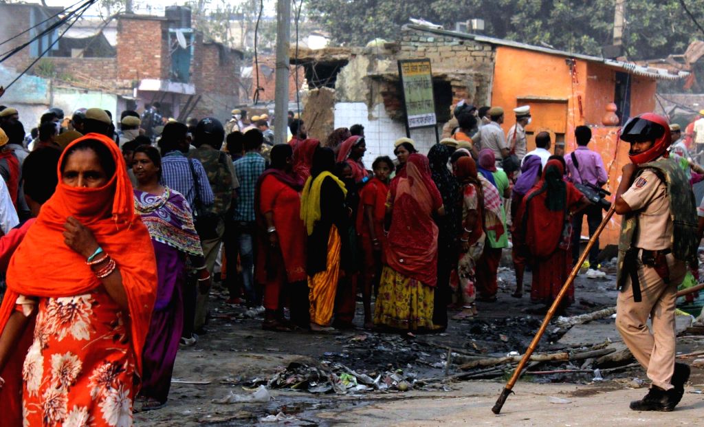 Demolition and displacement drive at Kathputli Colony