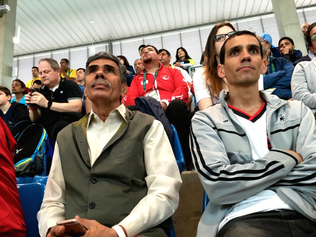 Rio de Janeiro: Saina's father at Olympic Shooting Centre
