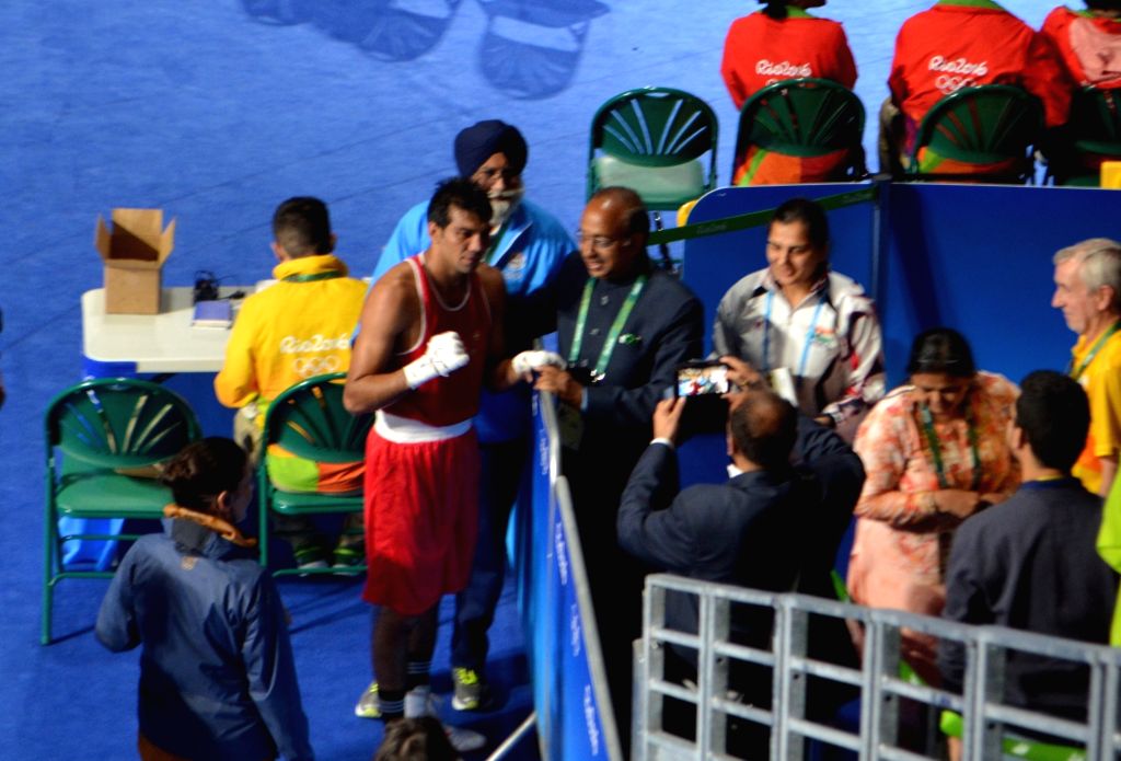 Rio De Janeiro: Vijay Goel, Manoj Kumar at Rio De Janeiro