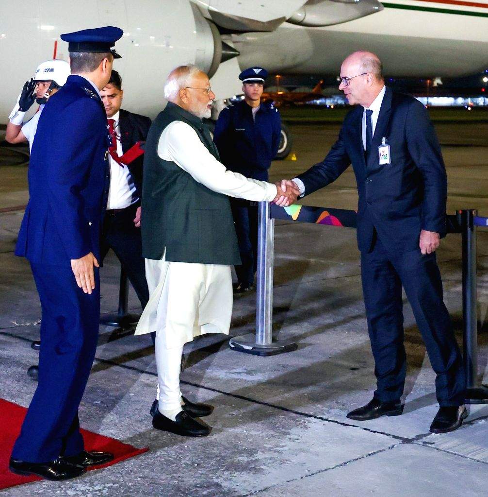 Rio de Janeiro: PM Modi Arrives in Brazil for 17th BRICS Summit