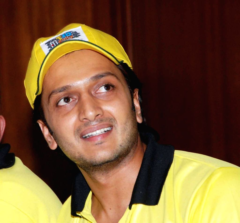 Ritesh Deshmukh at a press conference to announce to launch "T-10 Gully ...