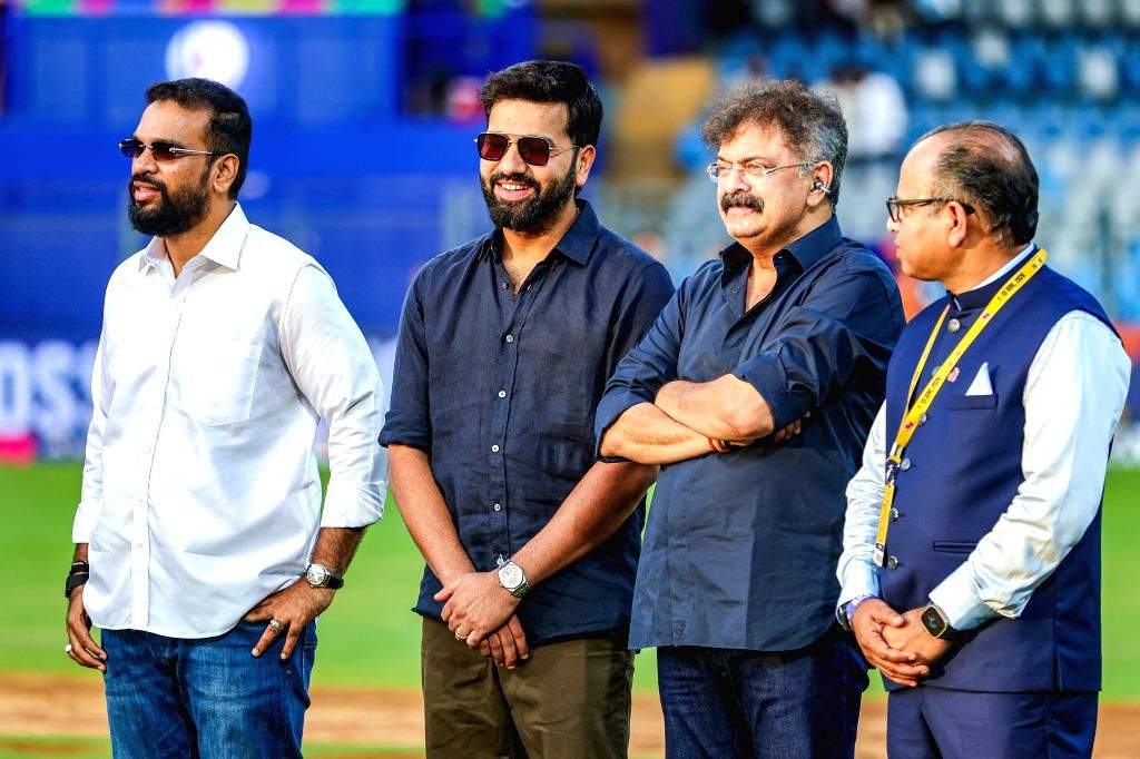 Rohit Sharma Attends T20 Mumbai League Opening Match