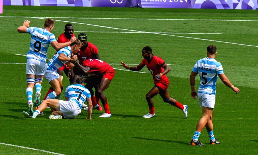 Rugby Sevens men's Pool B match between Argentina vs Kenya