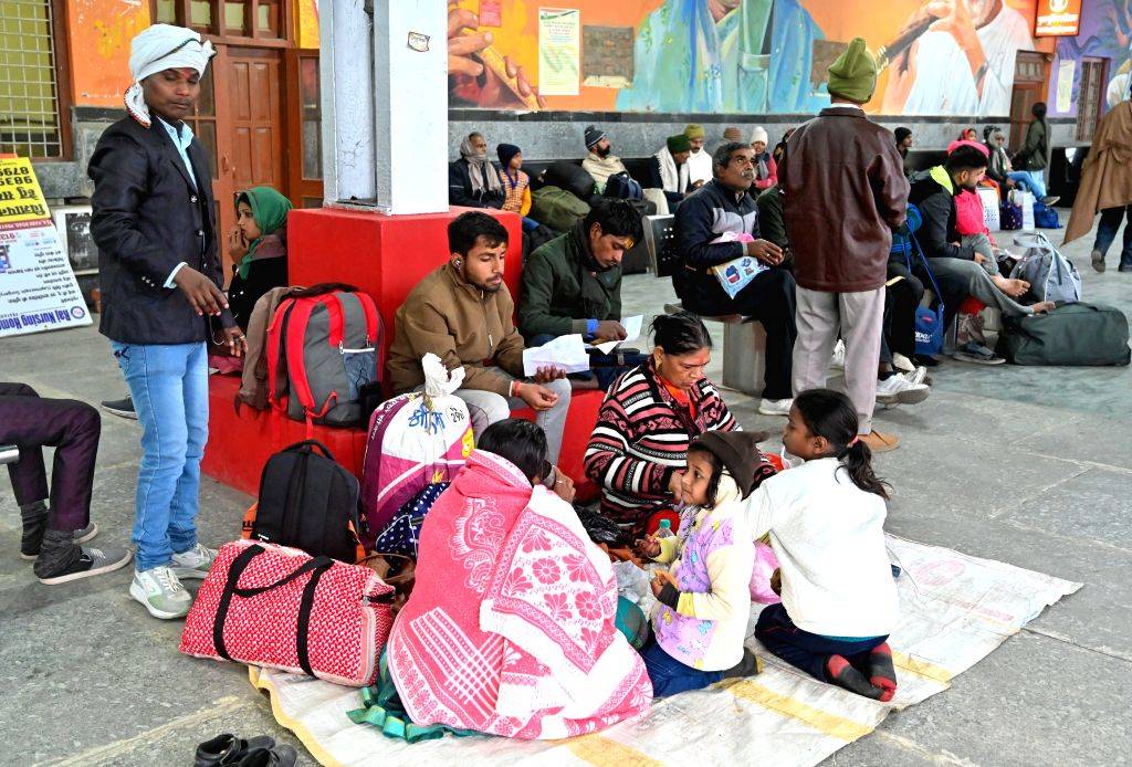 Rush at Prayagraj Junction railway station