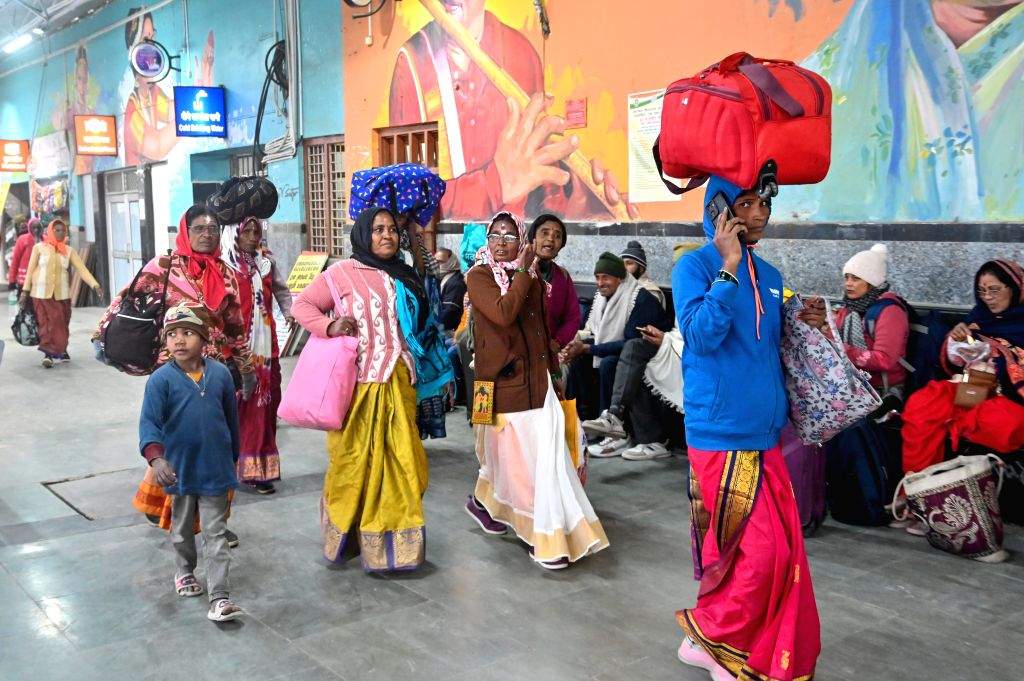 Rush at Prayagraj Junction railway station