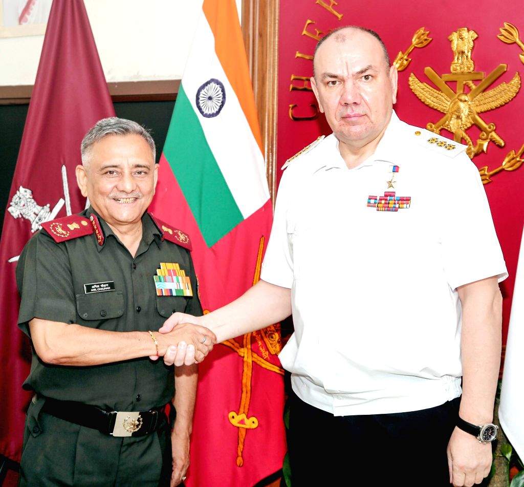 Russian Navy Commander-in-Chief Admiral Aleksandr Moiseev meets Chief ...