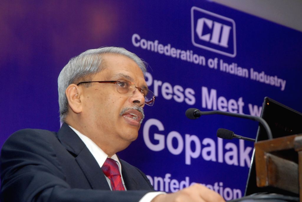 The Confederation of Indian Industry Press Meet in Bangalore