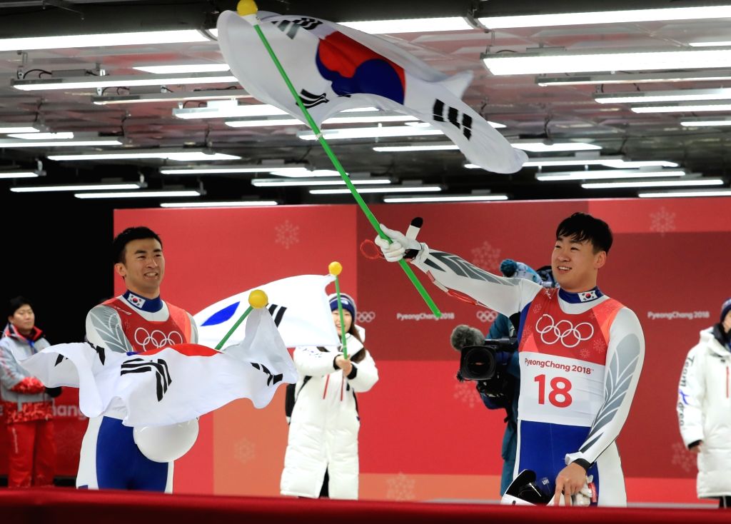 S. Korean men's doubles luge