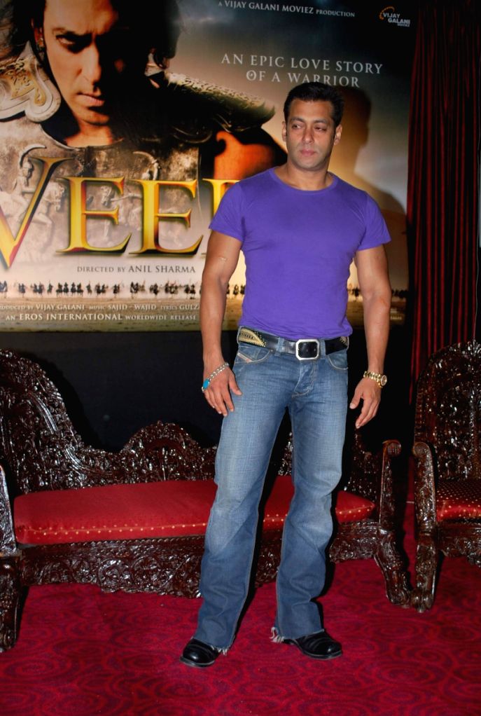 Salman Khan at "Veer" film first look.