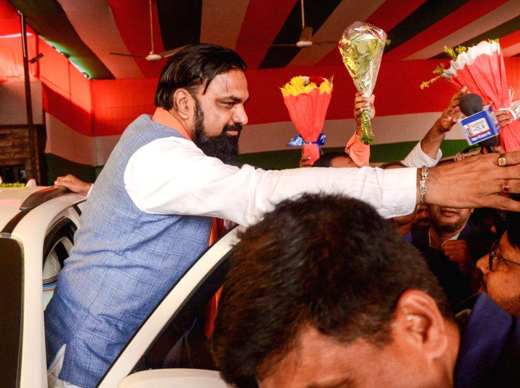 Samrat Chaudhary Welcomed at BJP Office