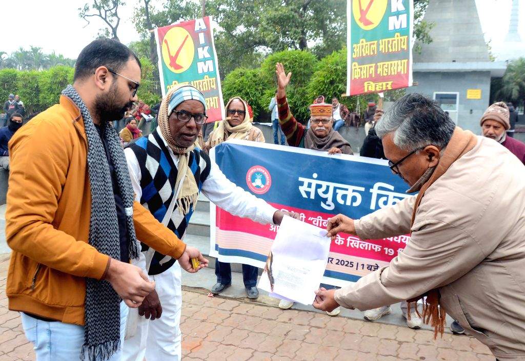Samyukt Kisan Morcha Protests VB-G Ram G Bill