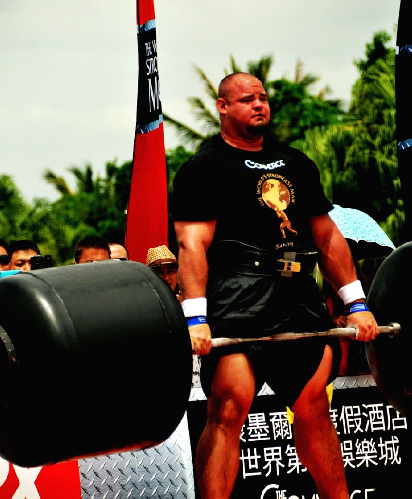 The final of the 2013 World's Strongest Man competition in Sanya
