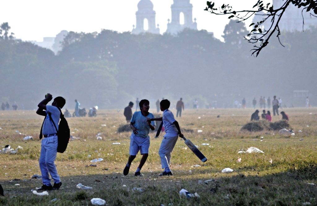 School students at Maidan