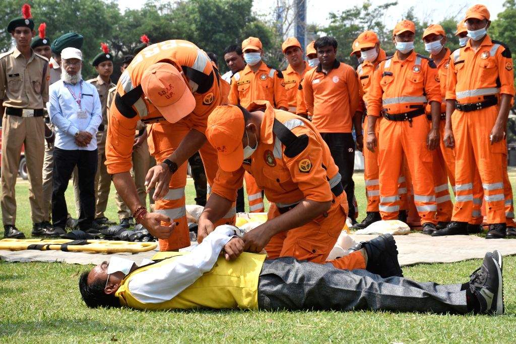 SDRF and Civil Defence Workers Join Nationwide Mock Drill