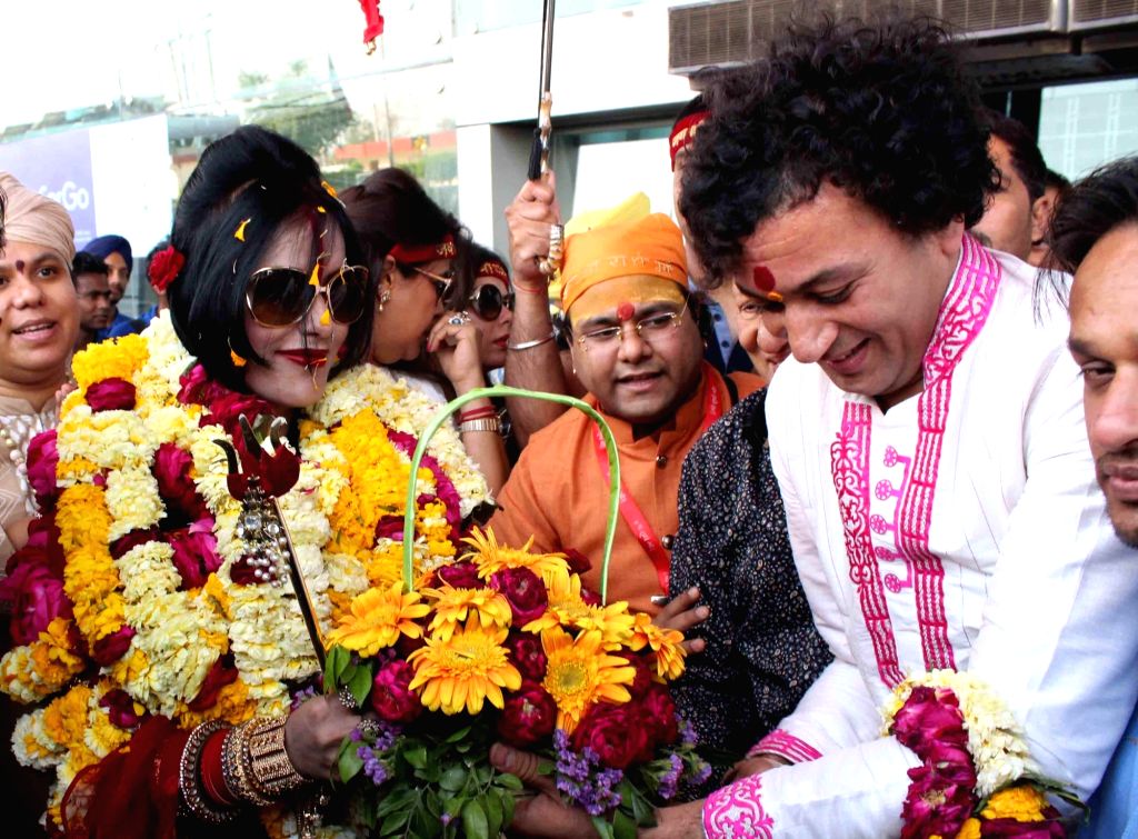 Radhe Maa at Amritsar Airport