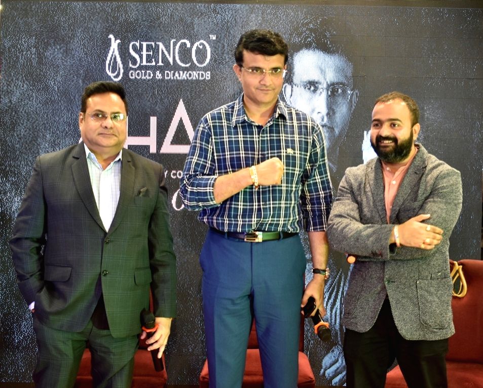 Sourav Ganguly at the launch of "Shine On" campaign