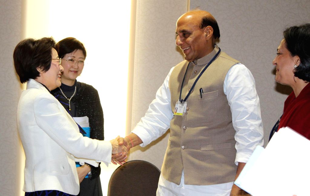 Sendai (Japan): Rajnath Singh meets the Japanese Minister for Disaster ...