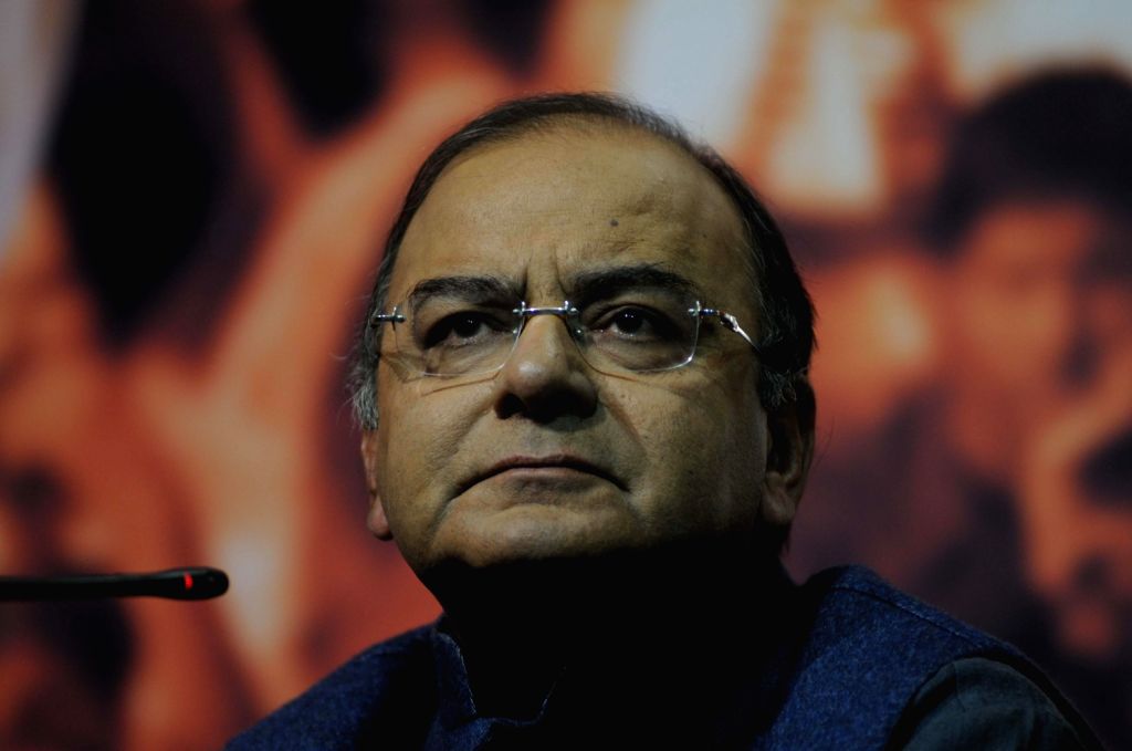 Arun Jaitley addresses a press conference