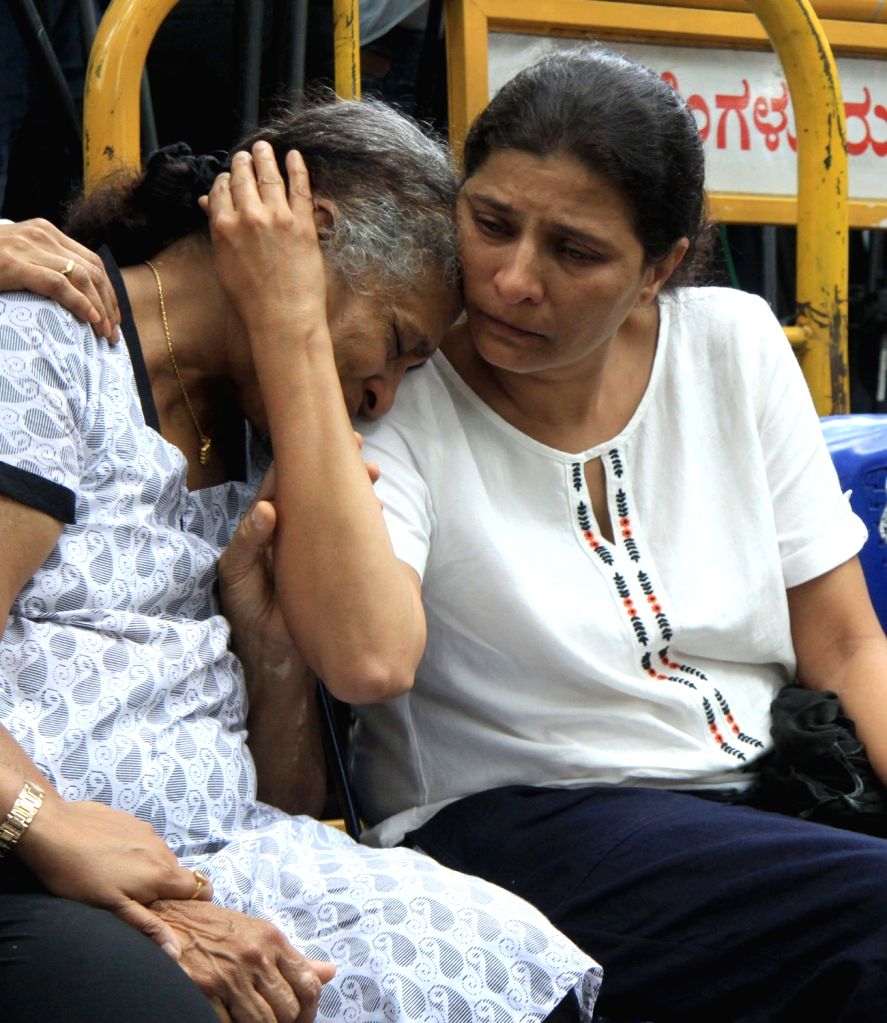 Public viewing of the mortal remains of Gauri Lankesh