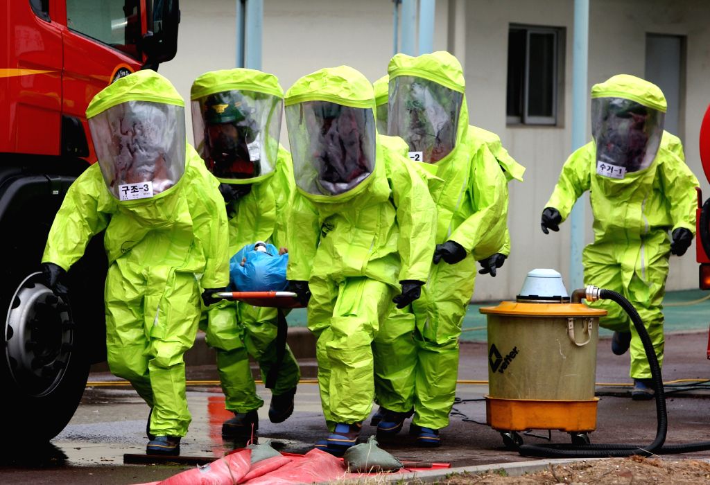 South Korea First Responders Train For Attack