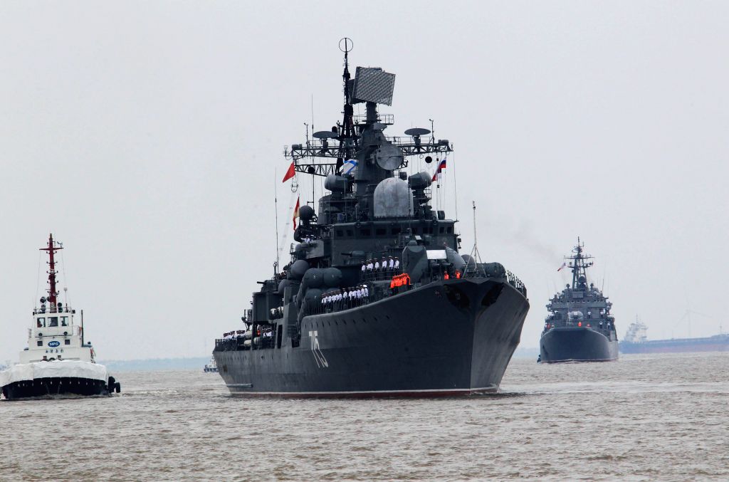 Russian anti-surface destroyer Bystry arrives in Shanghai