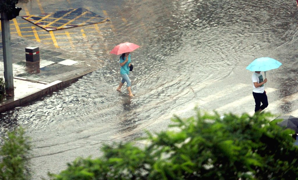 CHINA-SHENYANG-RAINSTORM-ORANGE ALERT